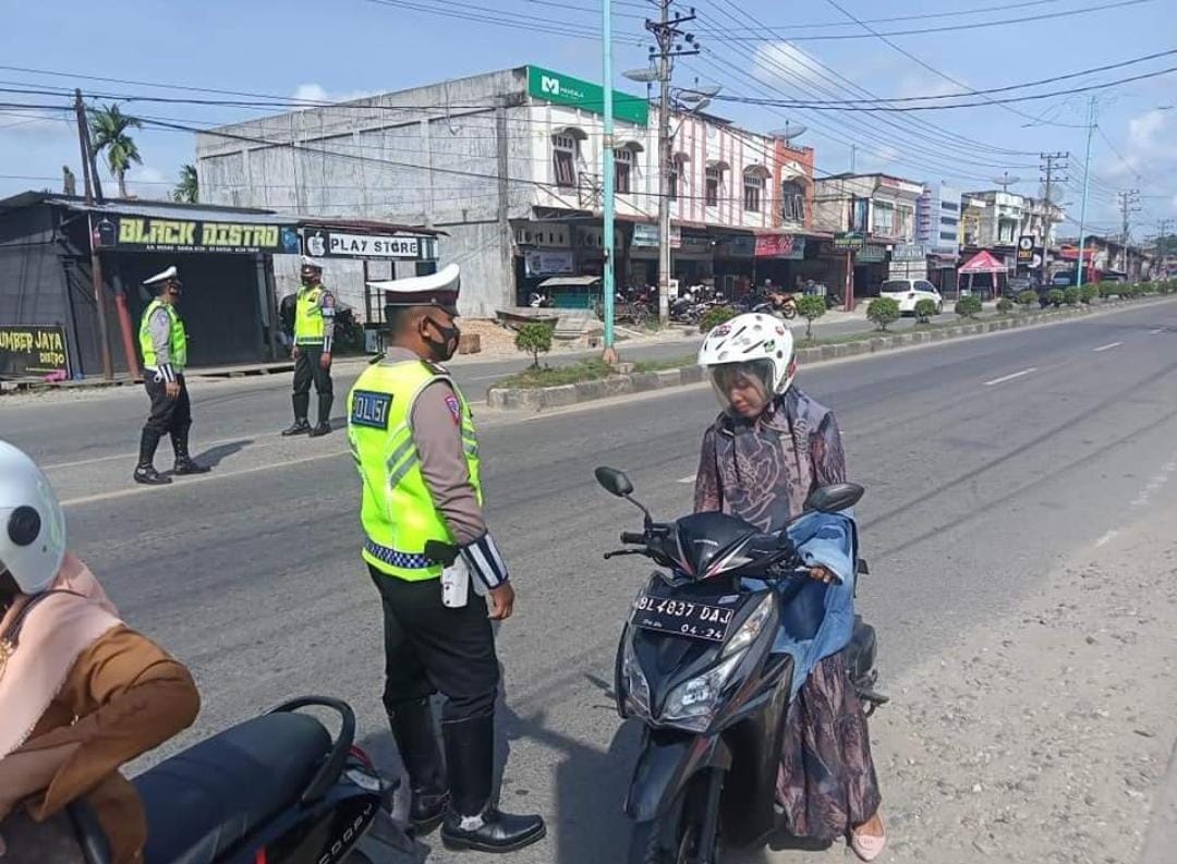 Pelanggar Lalu Lintas di Aceh Timur Didominasi Tak Pakai Helm