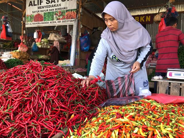 Cabai Merah Menjadi Penyumbang Inflasi Tertinggi di Aceh
