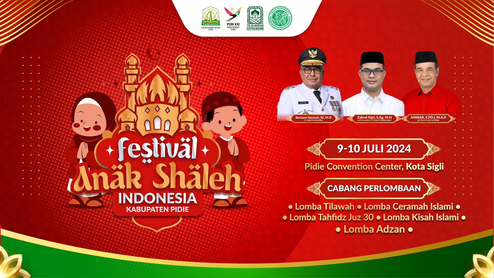Festival Anak Shaleh Indonesia di Pidie Diikuti 230 Peserta